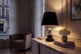 Designová stolní lampa Kaloosh 45 cm černá