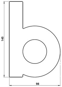 Domovní číslo - písmeno b