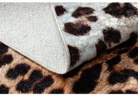 Dywany Luszczow Dětský kusový koberec MIRO 51568.804 pratelný  Leopardí vzor protiskluz, krémová / hnědá Rozměr koberce: 200 x 290 cm