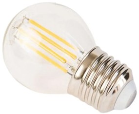 LED žárovka filament retro miniglobe 4.2W E27 2700K 470LM
