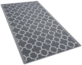 Venkovní šedý oboustranný  koberec 90x180 cm SURAT Beliani