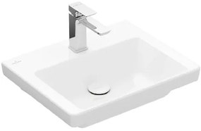 Villeroy & Boch Subway 3.0 - Umývátko nábytkové 500x400 mm, bez přepadu, otvor pro baterii, alpská bílá 4370FG01