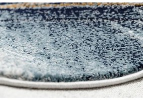 koberec EMERALD výhradní A0087 glamour, stylový kruhovýy modrý / zlato velikost 120x170 cm | krásné koberce cz
