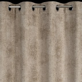 ZATEMŇOVACÍ ZÁVĚS NA KROUŽCÍCH ALETA 135X250 CM BÉŽOVÁ