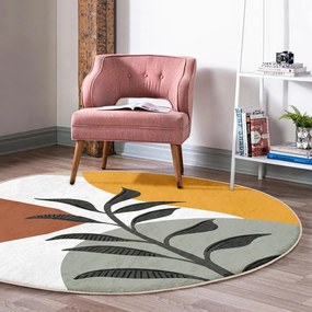 Pratelný kulatý koberec vhodný pro robotické vysavače ø 120 cm Comfort – Mila Home