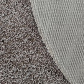 DY Hnědý kulatý huňatý koberec Camel Rozměr: 60 cm