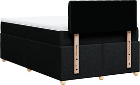 Box spring postel s matrací černá 120x190 cm textil 3286628