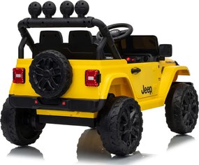 LEAN CARS Akumulátorové vozidlo Jeep Rubicon DK-JWR558 24 V, žluté