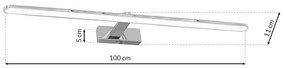Nástěnné LED svítidlo Splash, 1x LED 21w, 4000k, (100 cm),