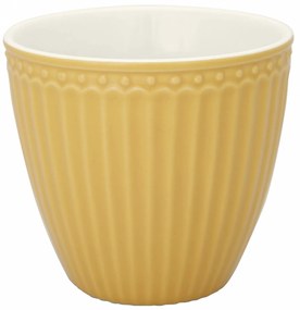 GREEN GATE Latte cup Alice Honey Mustard 300 ml, žlutá barva, keramika 300ml
