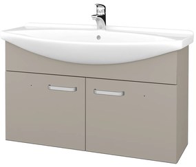 Dřevojas Koupelnová skříň TAKE IT SZD2 105 Varianta: N01 Bílá lesk / Úchytka T01 / D16 Beton tmavý