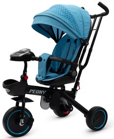 Dětská tříkolka Baby Mix Peony EVA modrá