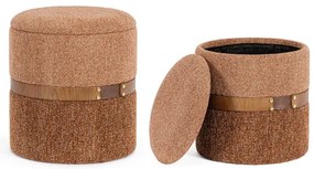 BIZZOTTO Set 2 taburetek TANYA hnědé 0721889