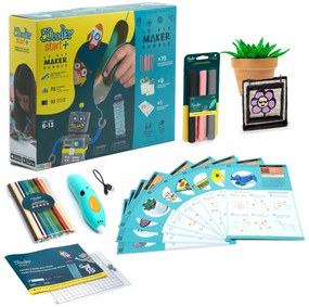 3doodler start+ bundle + 147 náplní, 12 šablon, 9 karet aktivit, podložka