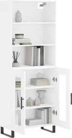 Skříň highboard bílá 69,5 x 34 x 180 cm kompozitní dřevo 3189341