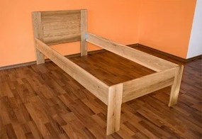 Postel Postelia MONAKO 80x200 cm, Buk - dřevěná postel z masivu o šíři 2,8 cm