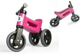 Teddies Odrážedlo FUNNY WHEELS Rider Sport růžové 2v1 D507185