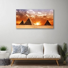 Obraz na plátně Pyramidy Architektura 125x50 cm