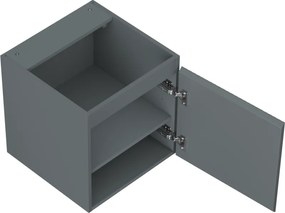 Mexen Rivel, koupelnová skříňka 45 cm, 1 dvířka, s drážkami, grafitová matná, 91A21-04547-1-BF66