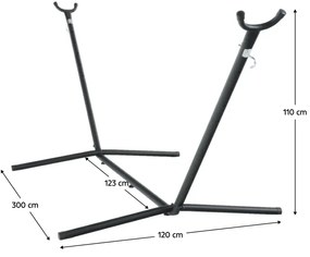 Kondela Stojan na houpací síť, černá, OTAN NEW TYP 1