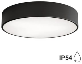 Brilagi - Koupelnové stropní svítidlo CLARE 3xE27/24W/230V pr. 40 cm černá IP54