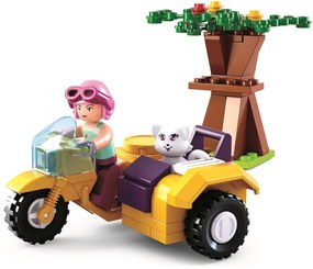 Sluban Girls Dream Holidays M38-B0600C Motocykl s postranním vozíkem