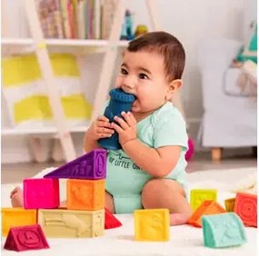 B-Toys Kostky Elemenosqueeze / od 6 měsíců