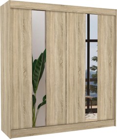 ADRK Furniture Posuvná skříň s zrcadlem BALTON 200 ADRK-SW-BAL-S-200