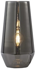 Stolní lampa LEO, kouřové sklo