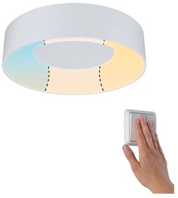 Paulmann 78946 Casca, koupelnové stropní svítidlo LED 16W White Switch, bílá, průměr 30cm, IP44