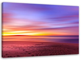 Obraz na plátně Fialový západ slunce - 60x40 cm