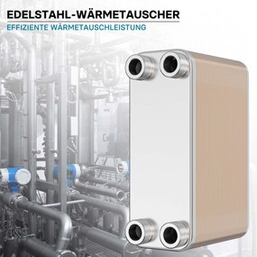 Výměník tepla Wiltec – 285 kW, 12 m³/h, 2,50 l (50683)