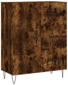 Skříň highboard kouřový dub 69,5 x 34 x 180 cm kompozitní dřevo - Default Title