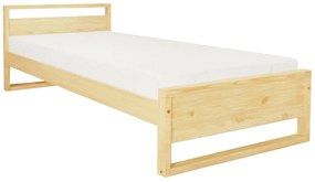Benlemi Masivní jednolůžková postel SIMPLICIT Zvolte barvu: Přírodní dekor lakovaný, Rozměr: 90x200 cm