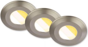 Briloner 7589032-SADA 3xLED Stm koup podh svíti KLIRA 1xLED/4,9W/230V IP44 chrom