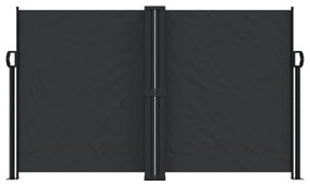 Zatahovací boční markýza černá 140 x 1 000 cm,  4004714