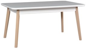 Rozkládací stůl OSLO 7 80x140/180cm Barevné provedení OSLO: Bílá, Barevné provedení noh: Bílá