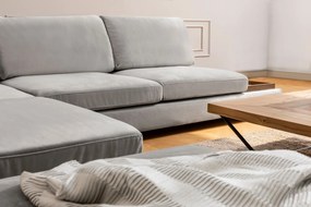 Hanah Home Rohová pohovka TULIP světle šedá levý roh 560ARE1157