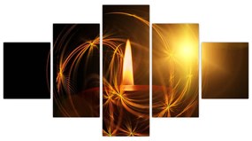Obraz svíčky (125x70 cm)