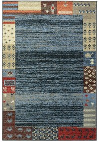 Koberce Breno Kusový koberec SHERPA 5093/DW6X, Modrá, Vícebarevné, 140 x 200 cm
