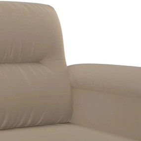 Petromila 2dílná sedací souprava s poduškami taupe tkanina z mikrovlákna