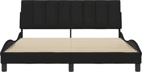 Rám postele bez matrace Hanko černý 160 x 200 cm textil 3310400