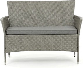 Zahradní sestava AZS-A1442 GREY, polyratan, šedá (111 x 62) cm