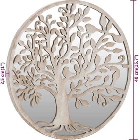 Zrcadlo pískové 40 x 2,5 cm železo kulaté do interiéru 3093539