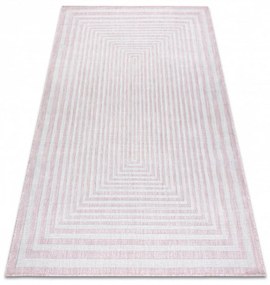 Kusový koberec Labyrint růžový 140x190cm