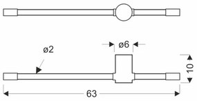 LED Nástěnné svítidlo BATUTA LED/14W/230V zlatá