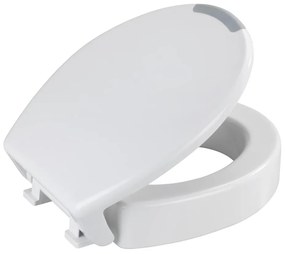 WENKO 25005100-Toaletní sedátko SECURA 37x44 cm bílá/šedá 25005100