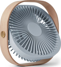 Ventilátor Fantastic s rámem ze dřeva modrý