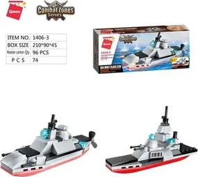 Qman Aircraft Carrier 1406-3 Loď Sea Wolf Class SSN 2v1 / Stavebnice /