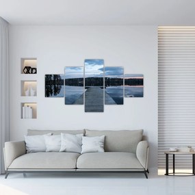 Obraz - Molo na jezeře (125x70 cm)